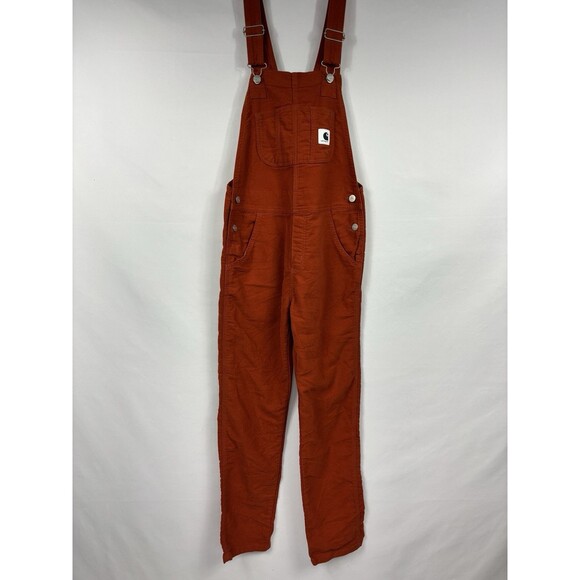 Carhartt | Pants & Jumpsuits | Carhartt Wip Overalls Orange Xs Bib ...